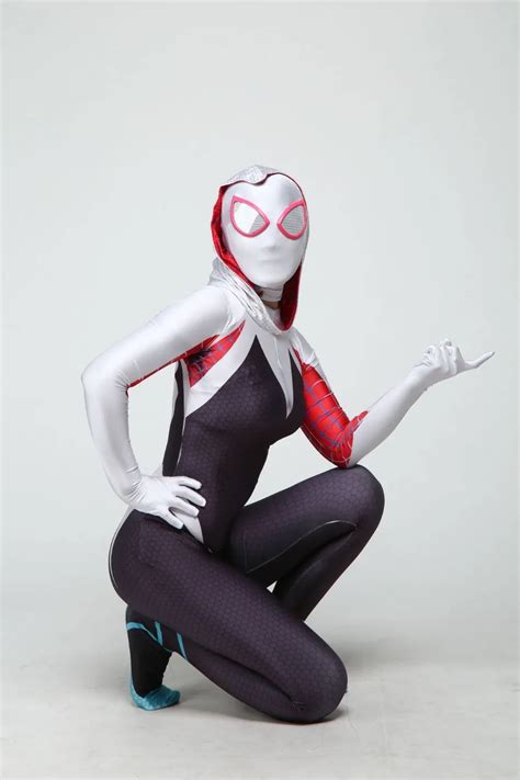 Women Girls Spiderman Venom Spider Gwen Stacy Cosplay Costume Cosplay