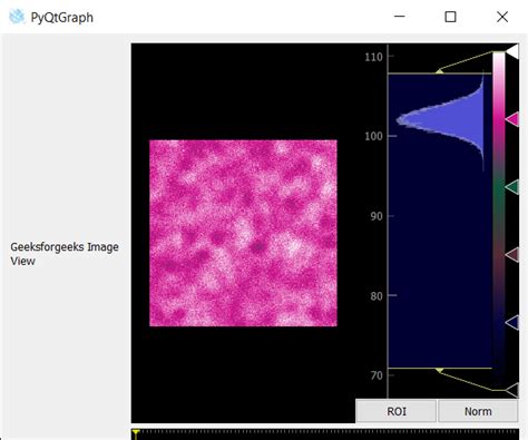 pyqtgraph setting image to image view geeksforgeeks