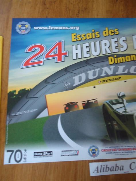 Poster 24 Heures Du Mans 2002 Essais Prequlificatifs Affiche Aco Le 24h