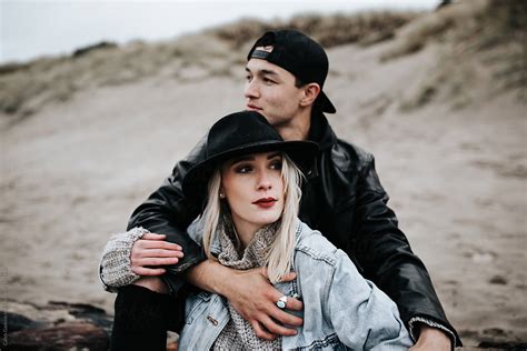 Couple Sitting Together By Stocksy Contributor Caleb Gaskins Stocksy