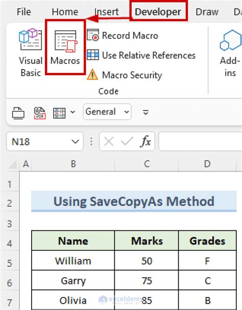 how to save a copy as xlsx using excel vba 5 suitable ways