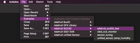 arduino adafruit scd 30 ndir co2 temperature and humidity sensor