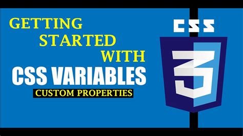 css variable css custom properties for beginners youtube