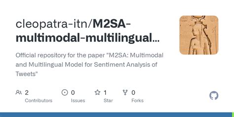Github Cleopatra Itn M2sa Multimodal Multilingual Sentiment Analysis
