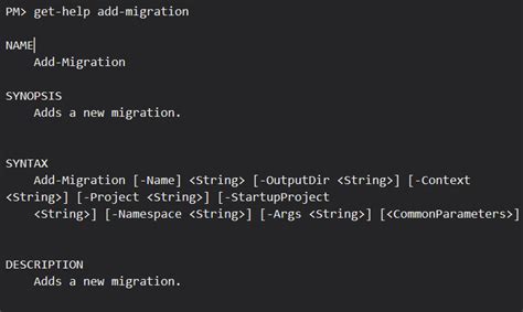 how to use ef core migrations