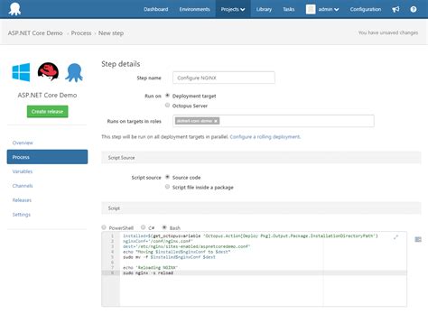 deploying asp core to linux using octopus octopus deploy