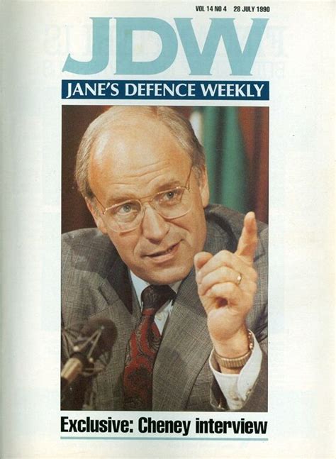 1990 Janes Defence Weekly Magazine Dick Cheney Exclussive Interview