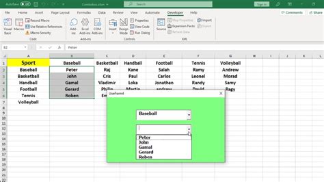 How To Populate A Combobox Based On Another Combobox Selection In Excel