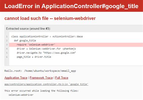 ruby on rails cannot load such file selenium webdriver error stack