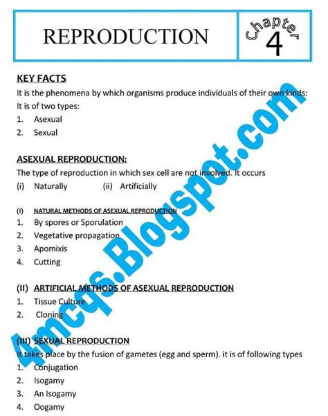 4 mcq s chapter 4 reproduction chapter summary