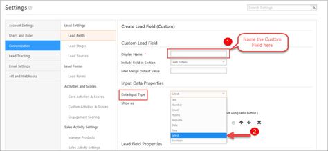 how to create a dropdown type of field in leadsquared dropdown