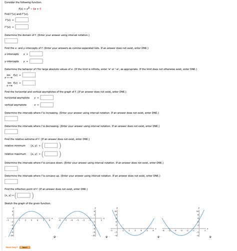 Solved Consider The Following Function F X X2−6x 5 Find