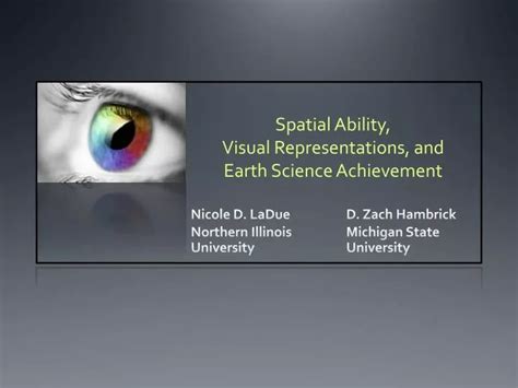 Ppt Spatial Ability Visual Representations And Earth Science