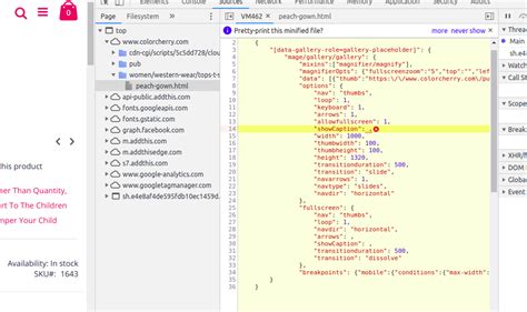 magento2 images not loading and size and color dropdown also not