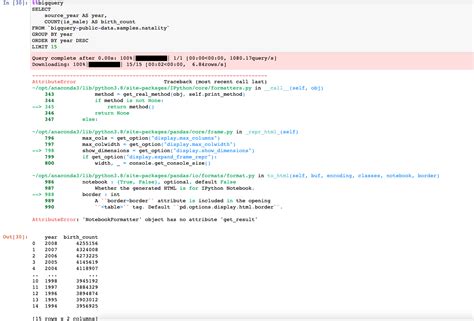 python notebookformatter object has no attribute get
