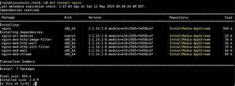 how to setup local yum dnf repository on rhel 8 server