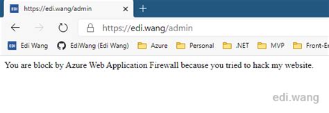 securing my blog with azure web application firewall waf edi wang