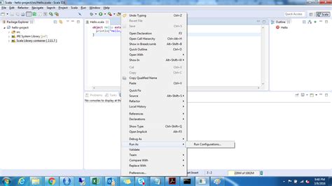 unable to run scala code in eclipse stack overflow