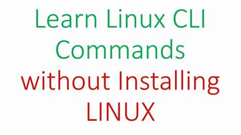how to learn linux without installing linux learn linux online