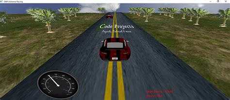 3d car race game in c programming with source code source code and projects