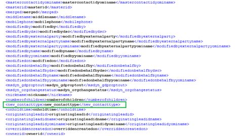 add fields in xml mapping of existing word template used in dynamics