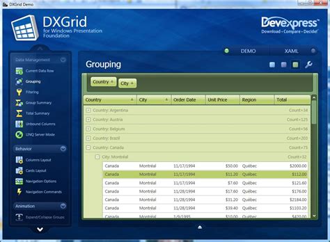 smooth silky sleek sweet meet dxgrid for wpf
