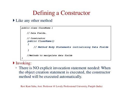 methods and constructors