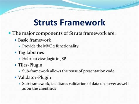overview of struts framework