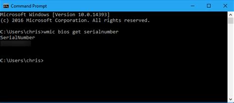 how to find your windows pc s serial number