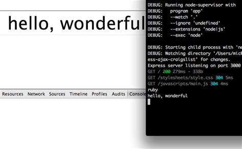 ajax request with nodejs code lab by shail