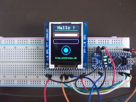 a 1 8 inch tft color display hy 1 8 spi and an arduino arduino