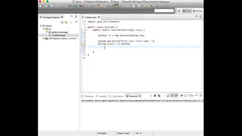 return initials when user enters name java youtube