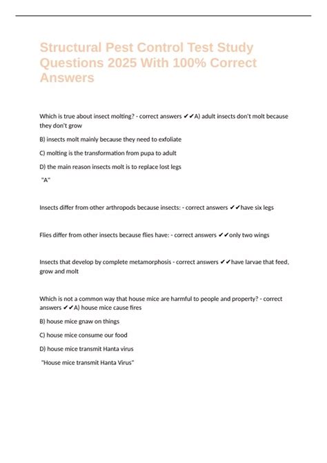 Image result for Structural Pest Control Test