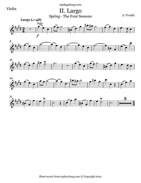 Image result for Vivaldi Spring Part 2