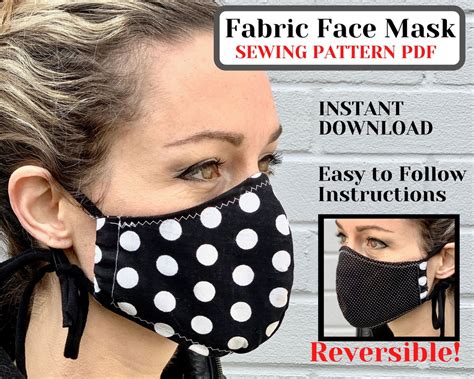 Image result for Printable Face Mask Sewing Pattern PDF
