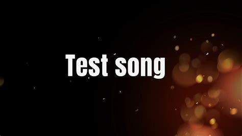 Image result for Test Test Song