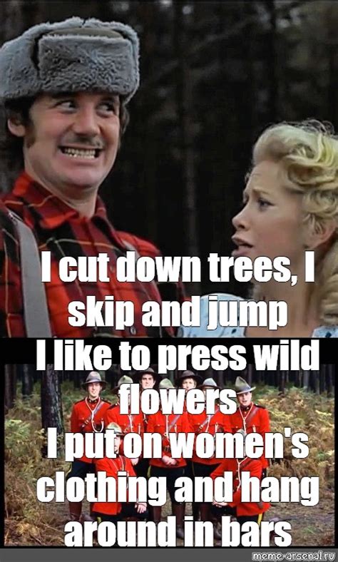 Image result for Monty Python Lumberjack Meme