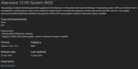 Image result for Alienware R11 Bios