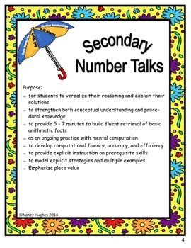 Image result for Number Talks High School Math