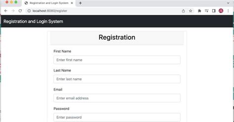 Image result for Spring Boot Registration Example