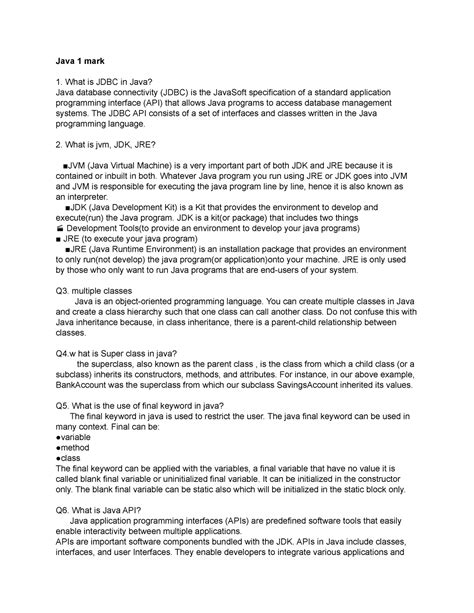 Image result for JavaOne Mark Question 50