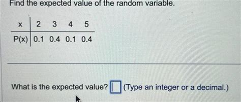 Image result for Problems On Expected Value of Random Variable