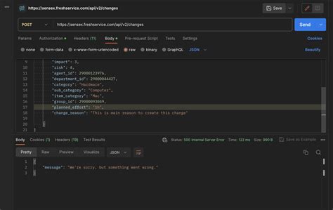 Image result for 500 Response Error Core API