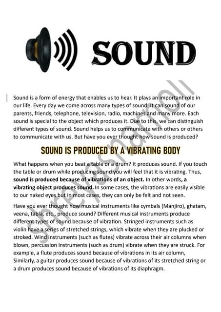 Image result for Class 8 Sound Chapter Explain