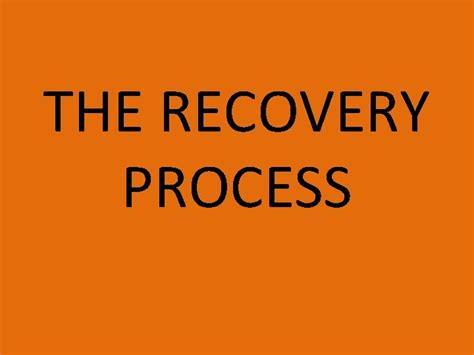 Image result for Recovery Is a Process