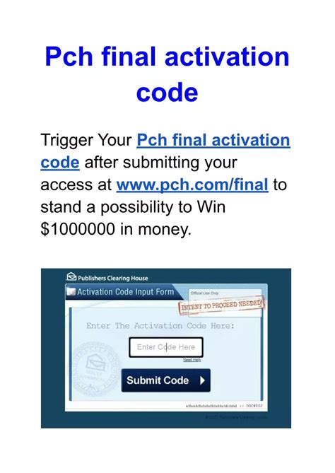 Image result for Enter PCH Activation Code Go