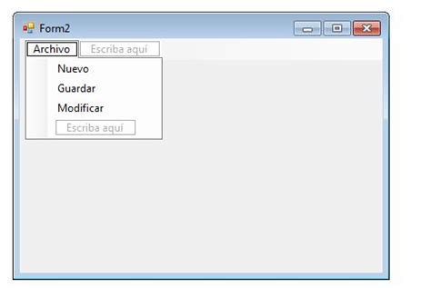 Image result for Menu En Visual Basic