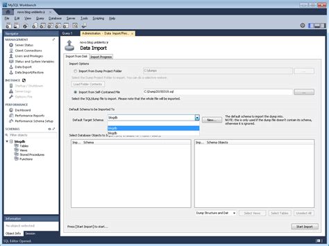 Image result for How to Load Database Using SQL Script in Workbench