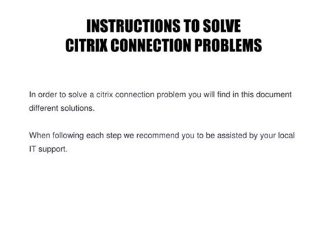 Image result for Citrix Connection Manager Issues