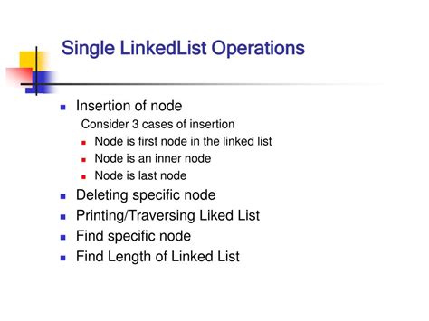 Image result for Linked List Operations Java